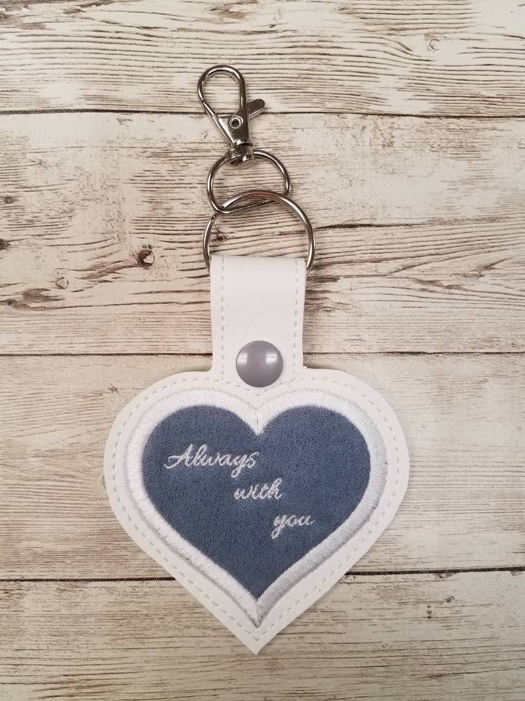 Memory Keychain Made From a Loved Ones Clothing | Etsy