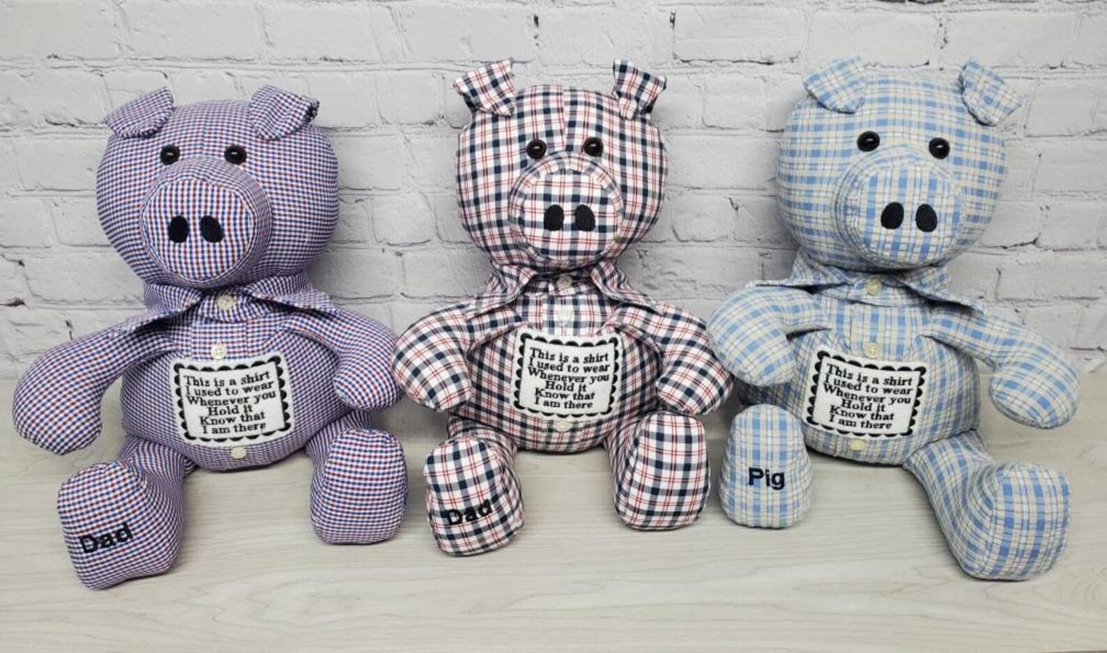 Memory Pig Made From a Loved Ones Clothing - Etsy