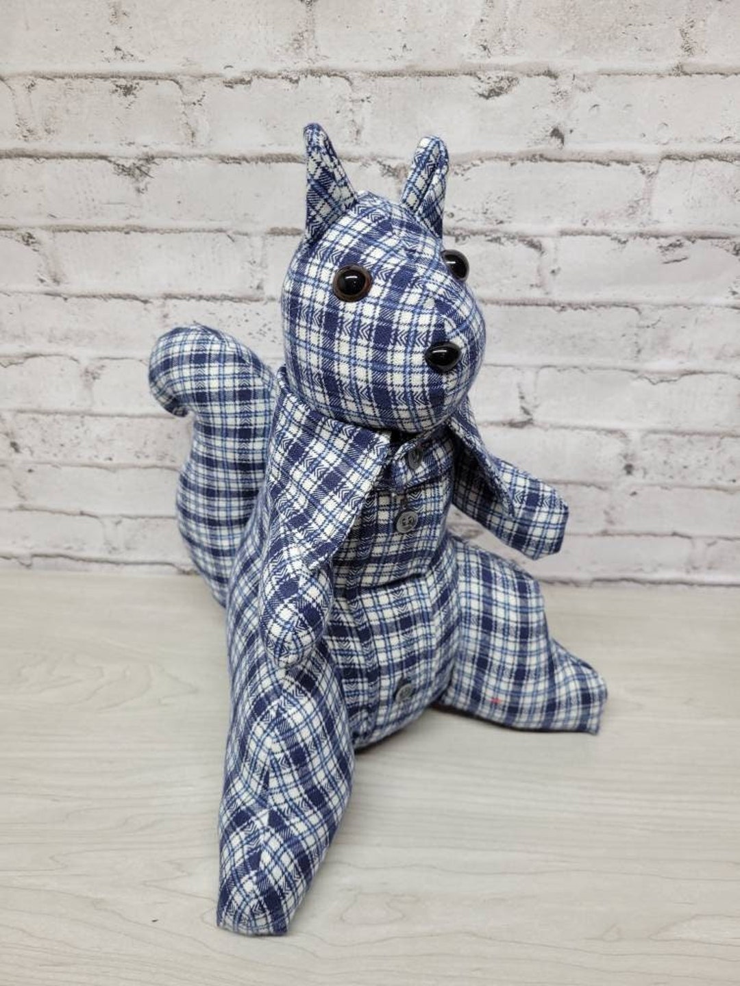 Memory Squirrel Made From a Loved Ones Clothing - Etsy