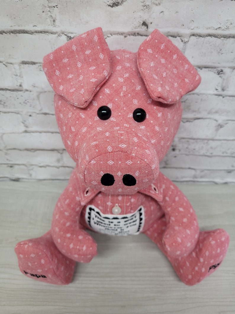 Memory Pig Made From a Loved Ones Clothing - Etsy