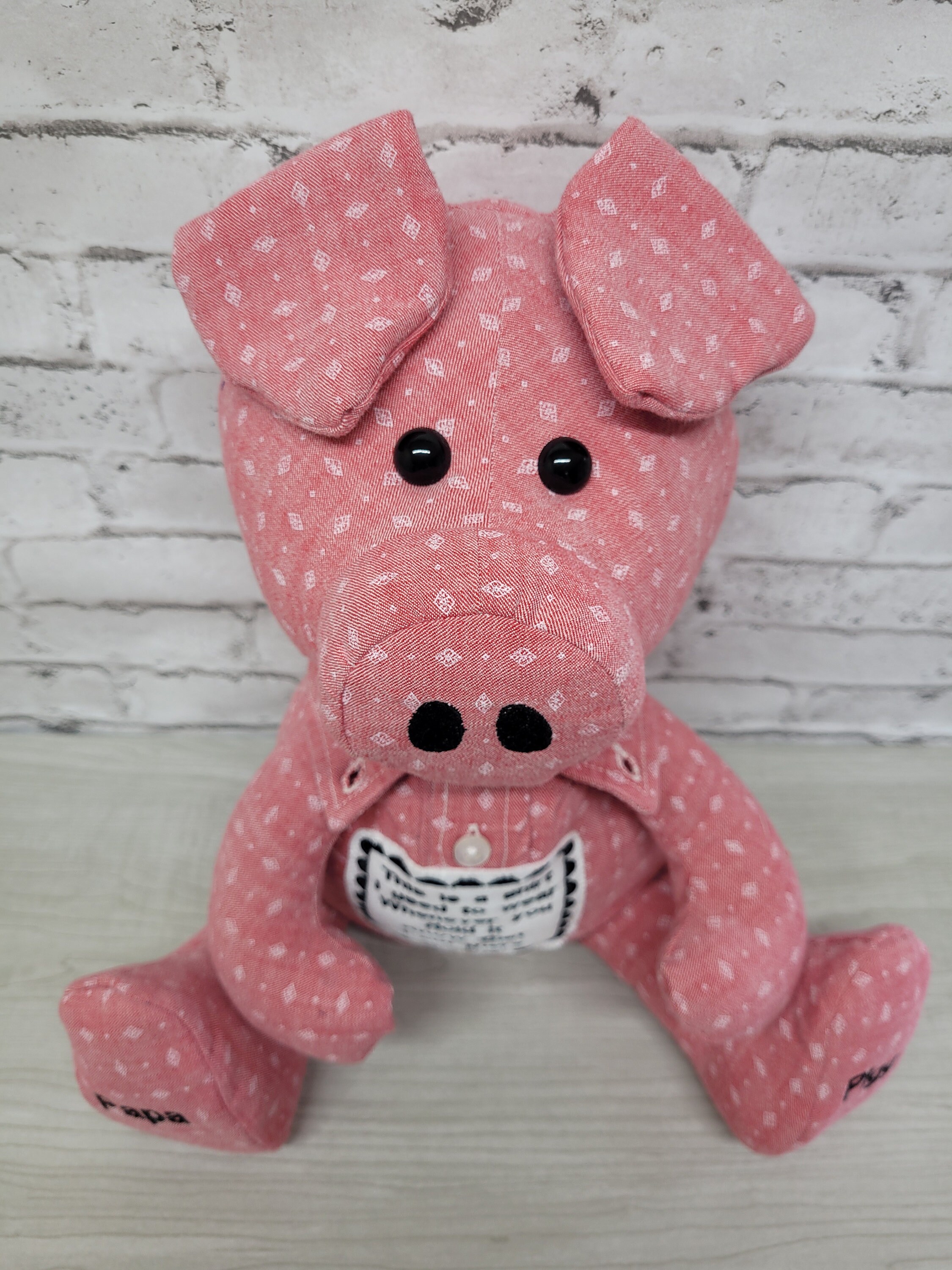 Memory Pig Made From a Loved Ones Clothing - Etsy