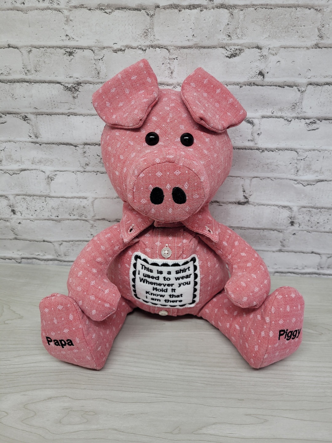 Memory Pig Made From a Loved Ones Clothing - Etsy