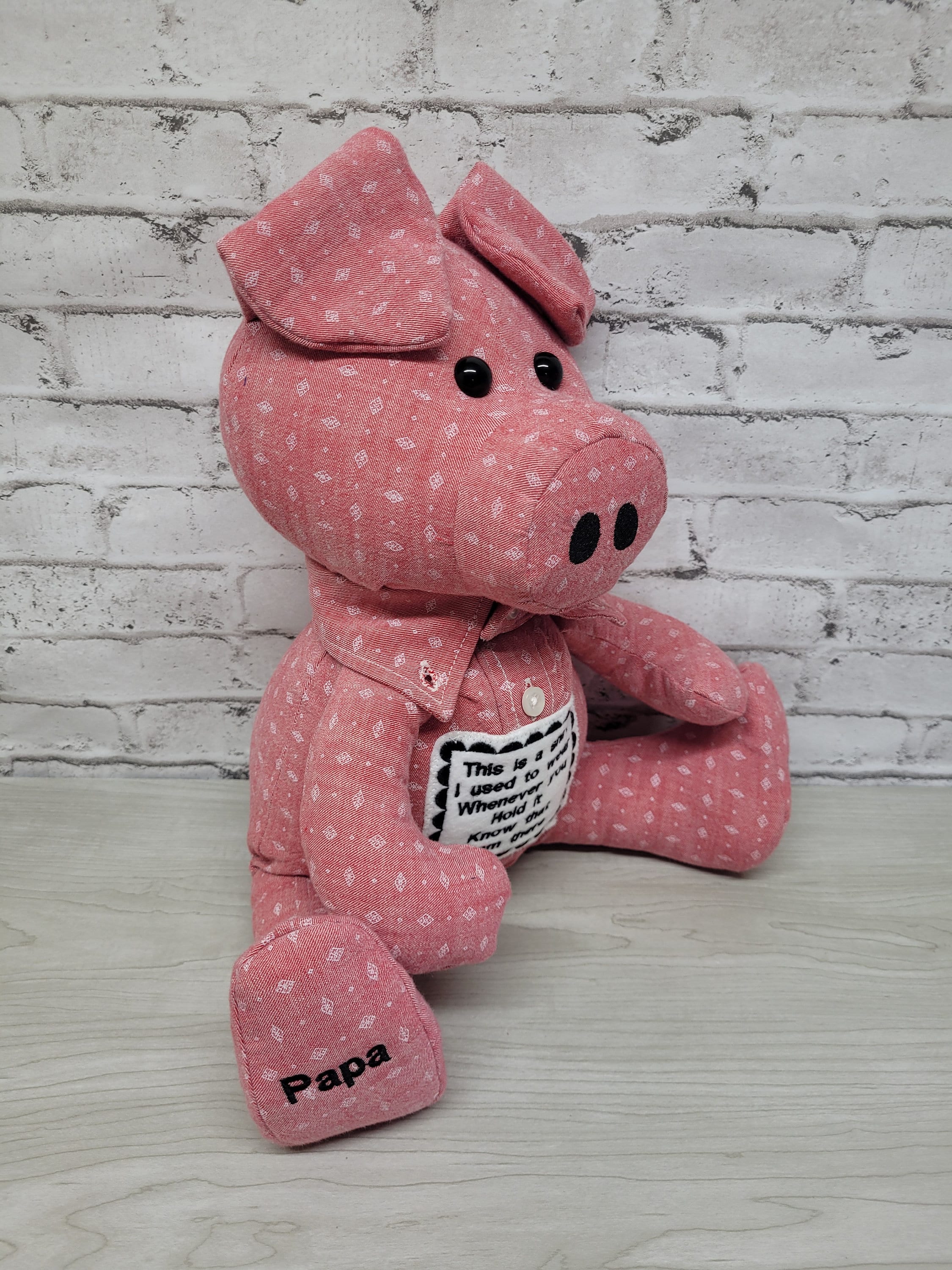 Memory Pig Made From a Loved Ones Clothing - Etsy