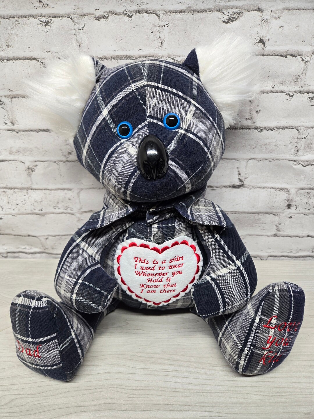 Memory Koala Made From a Loved Ones Clothing - Etsy