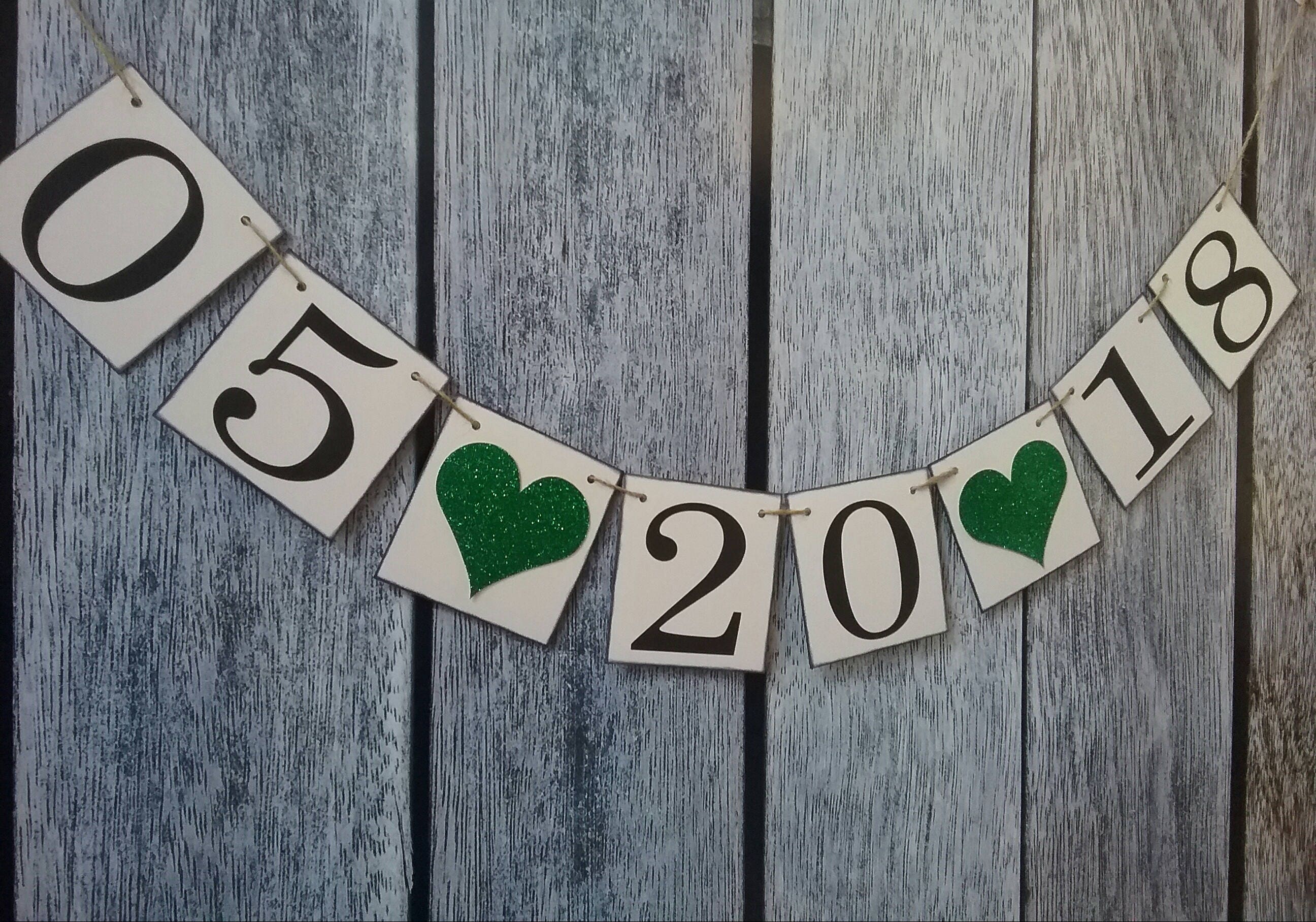 Engagement Banner Save the Date Banner Wedding Date Banner | Etsy