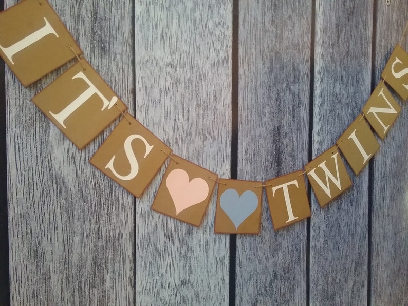 Twins Banner Twins Baby Banner Twins Baby Shower Banner - Etsy