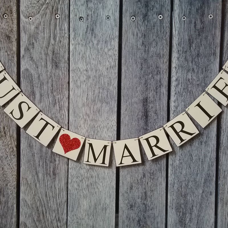 Just Married Signs - Etsy