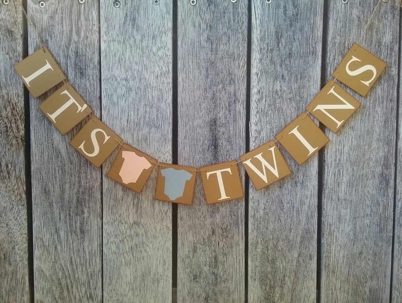 Twins Banner Twins Baby Banner Twins Baby Shower Banner - Etsy