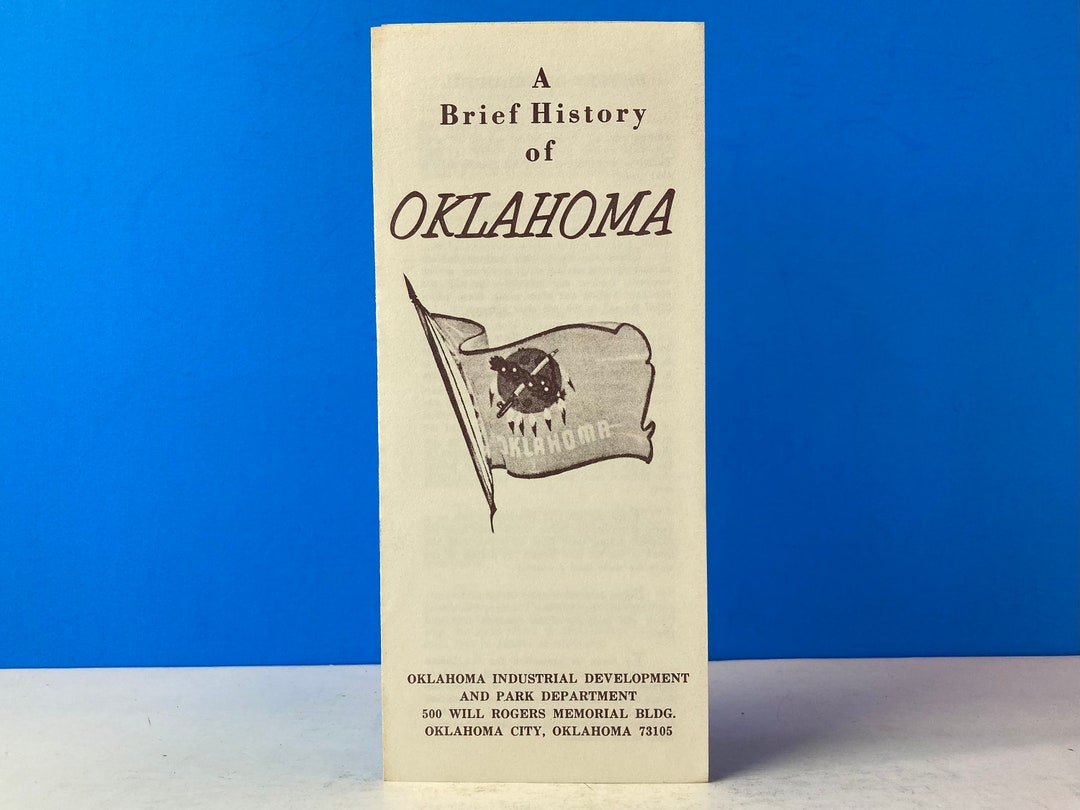 A Brief History of Oklahoma Brochure - Etsy