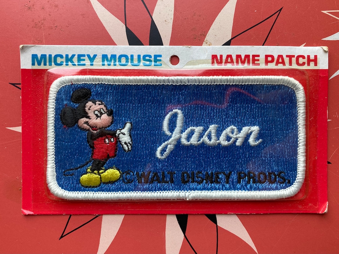 Mickey Mouse Name Patch Jason Carded - Etsy