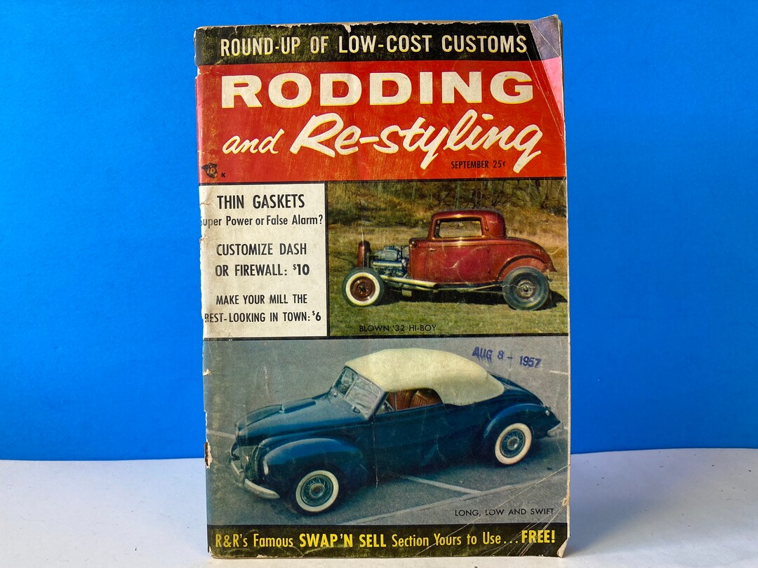Rodding and Re-styling Magazine September 1957 - Etsy