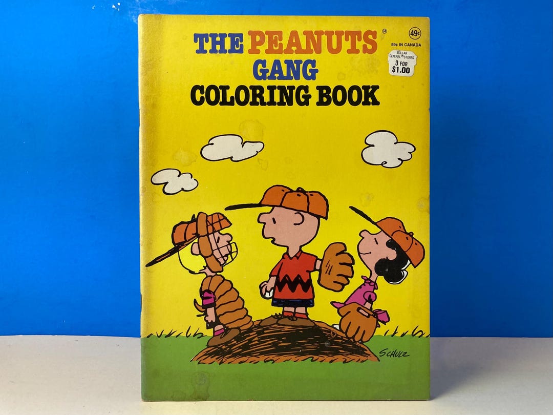 The Peanuts Gang Coloring Book 1979 - Etsy