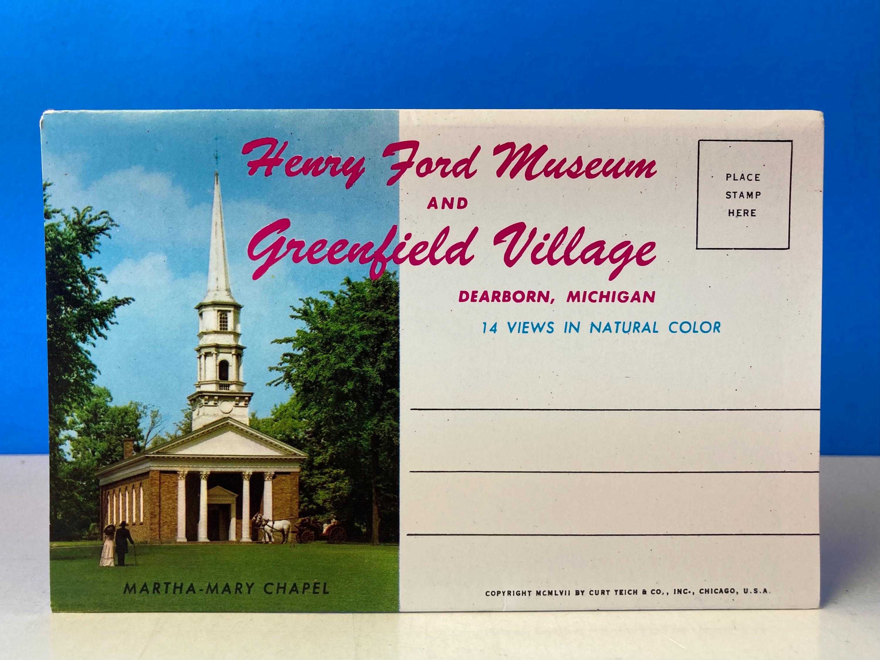 Souvenir Folder Henry Ford Museum & Greenfield Village - Etsy