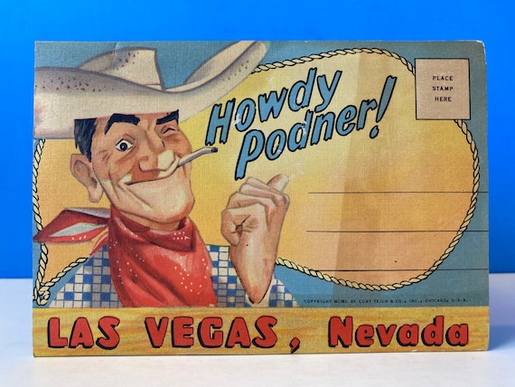 Howdy Podner Las Vegas Mailer - Etsy