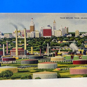 Tulsa Skyline Postcard - Etsy