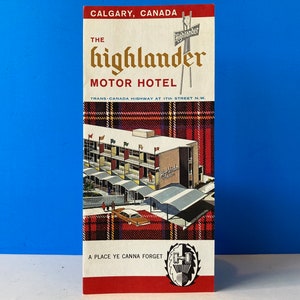 The Highlander Motor Hotel Brochure - Etsy