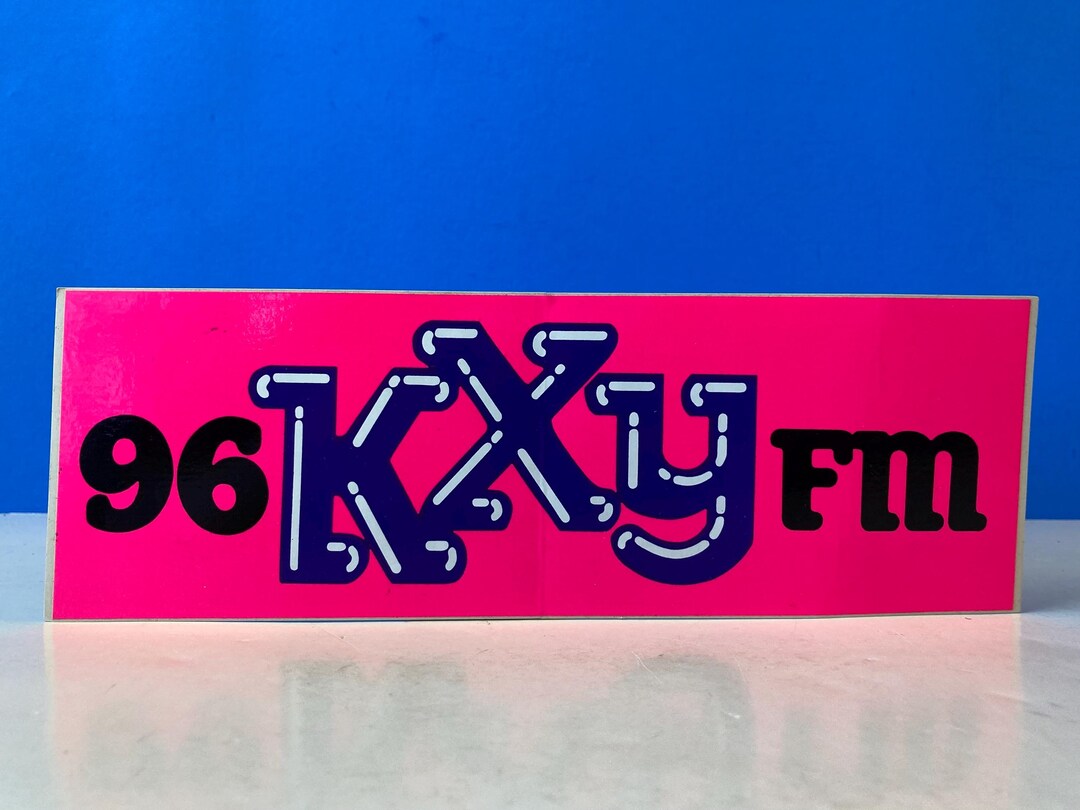 Vintage Bumper Sticker 96 KXY FM Oklahoma - Etsy