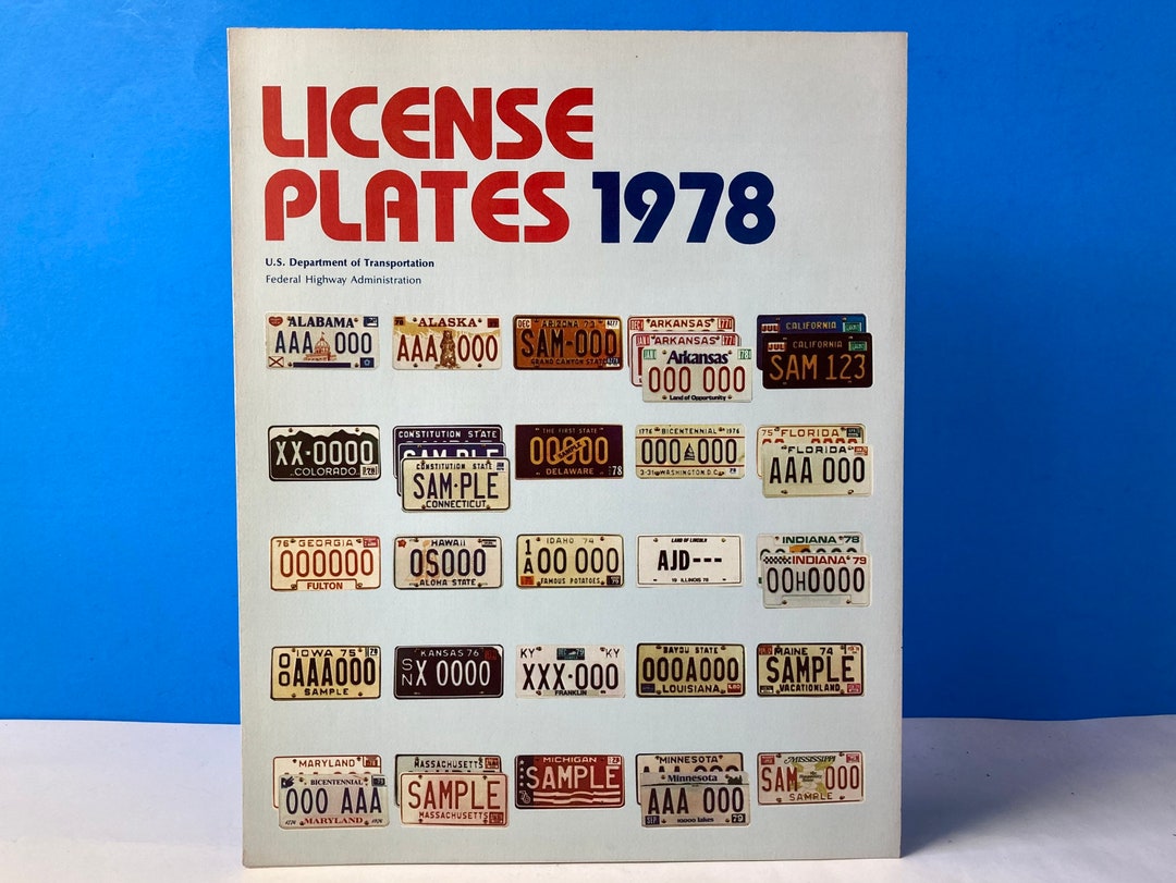 License Plates 1978 Guide - Etsy