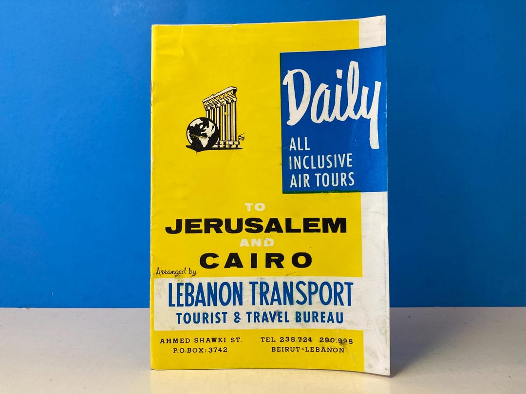 Lebanon Transport Tour Booklet to Jerusalem & Cairo - Etsy
