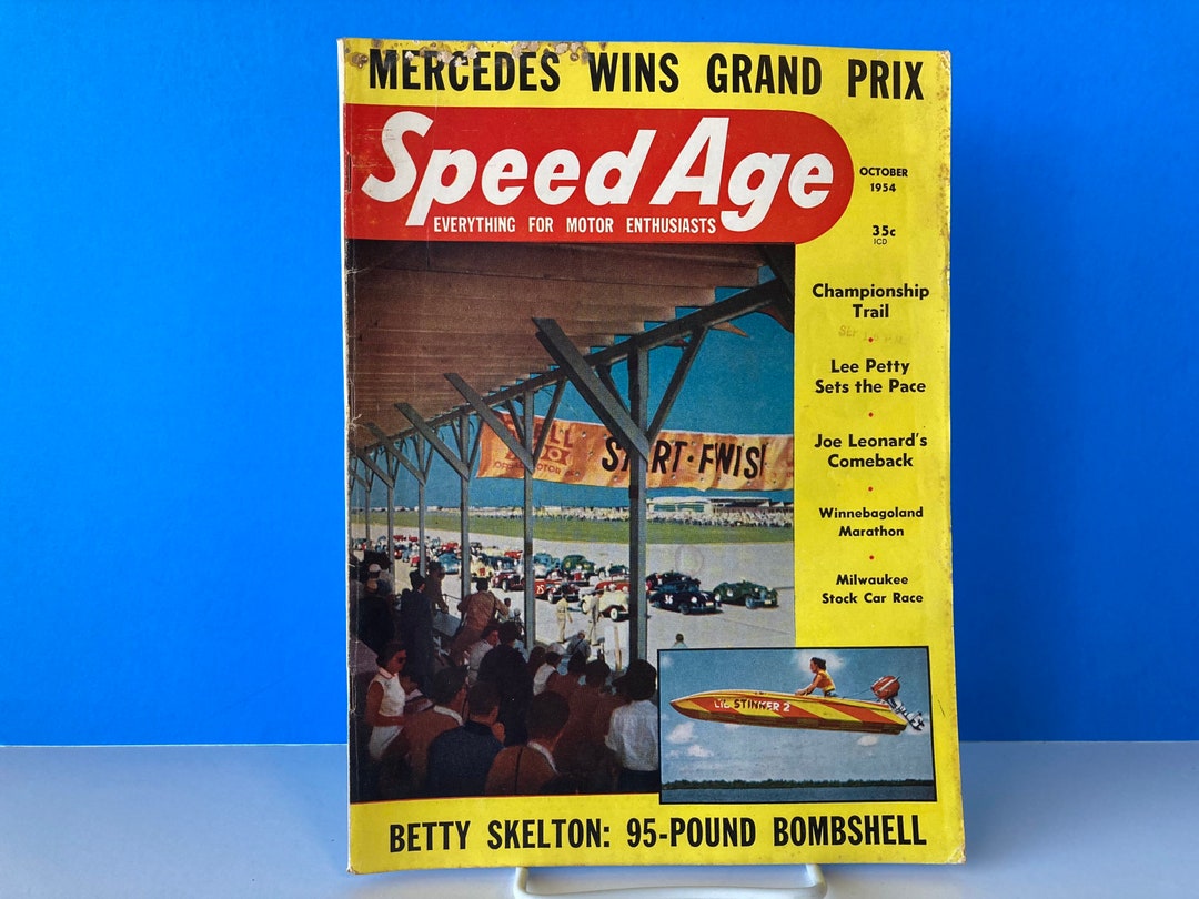 Speed Age Magazine October 1954 - Etsy