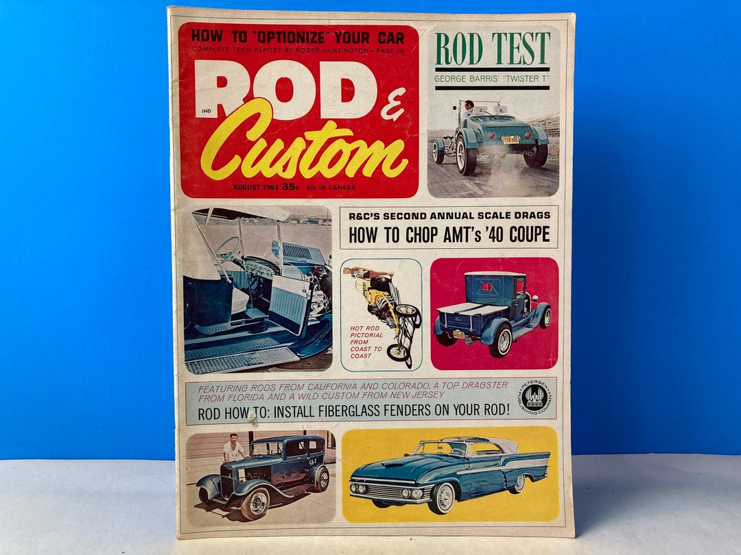 Rod & Custom Magazine August 1963 - Etsy