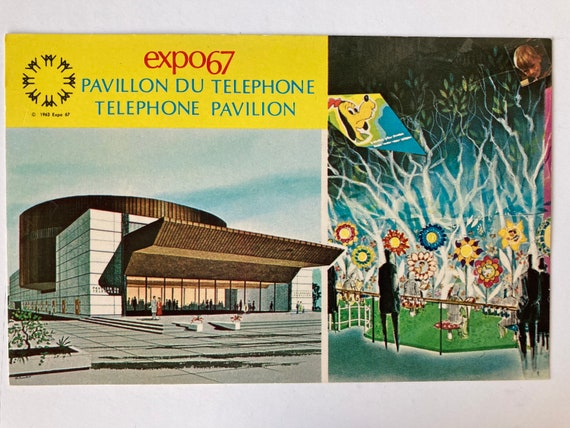 Expo '67 Postcard Telephone Pavilion | Etsy