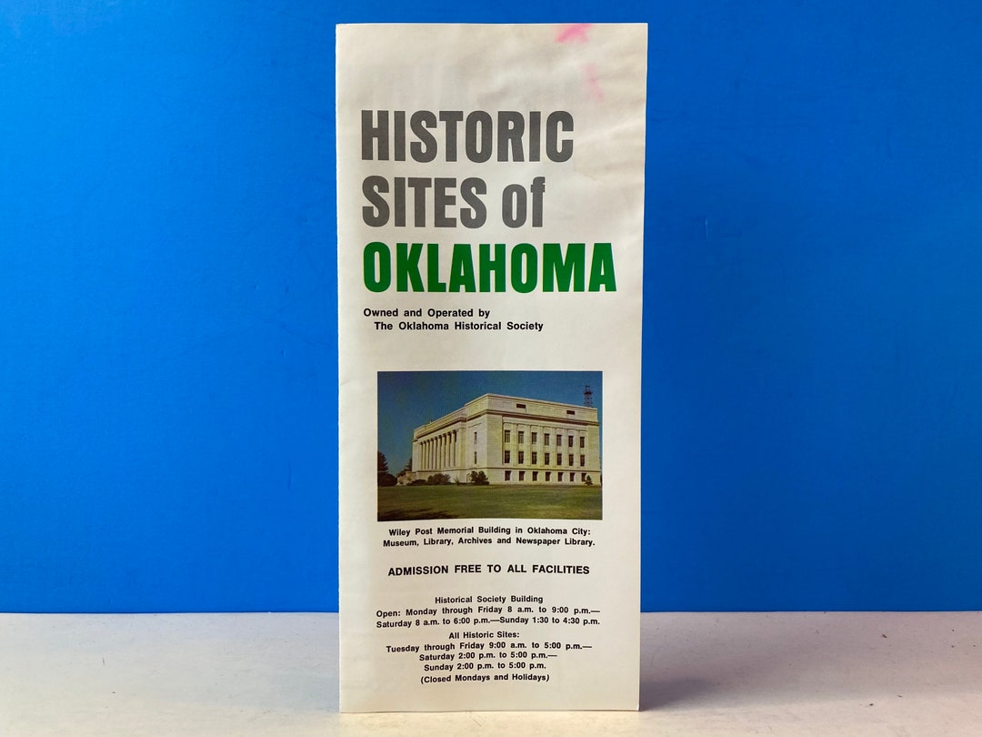 Historic Sites of Oklahoma Brochure - Etsy