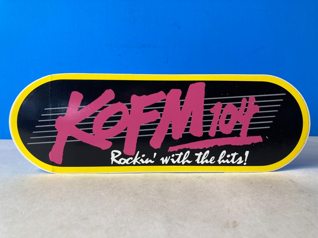 Vintage Bumper Sticker KOFM 104 Radio Station Oklahoma - Etsy