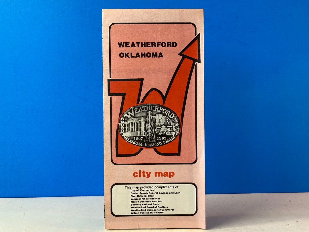 Weatherford City Map - Etsy