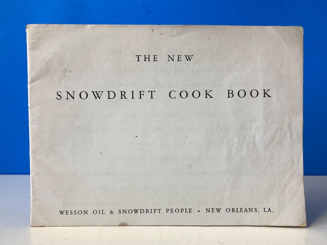 The New Snowdrift Cook Book - Etsy