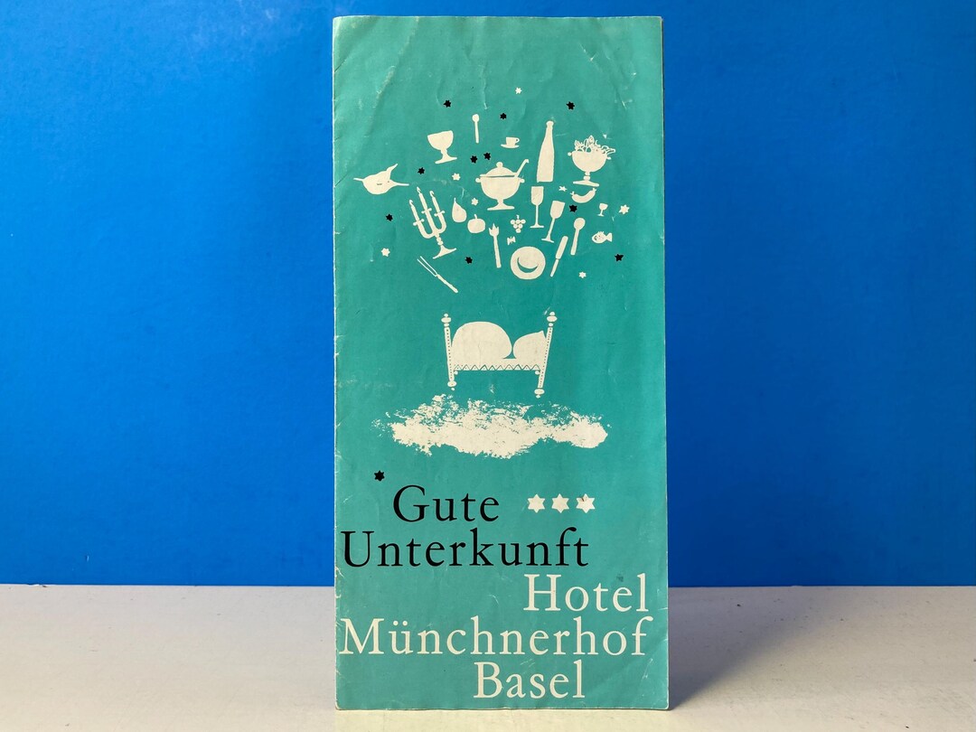 Hotel Münchnerhof Basel Brochure - Etsy