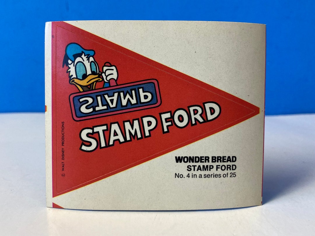 Wonder Bread / Disney Pennant Sticker #4 Stamp Ford - Etsy