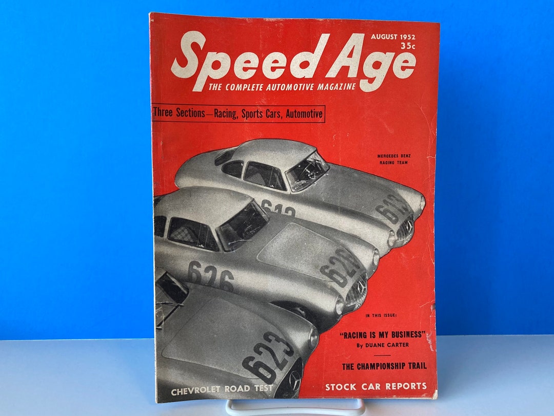 Speed Age Magazine August 1952 - Etsy UK