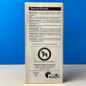 Visitors Guide & Map Lindsborg Kansas Brochure - Etsy