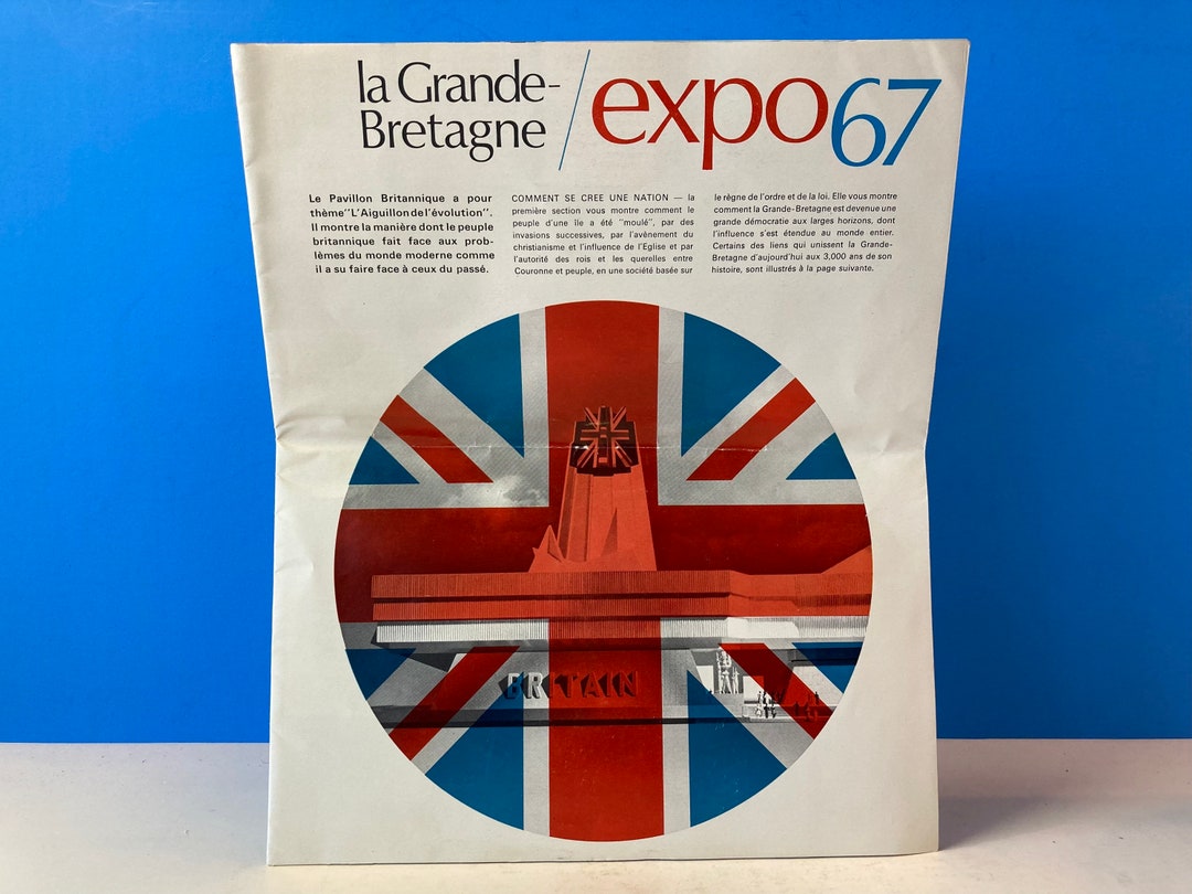 Great Britain Pavilion Expo 67 Brochure - Etsy