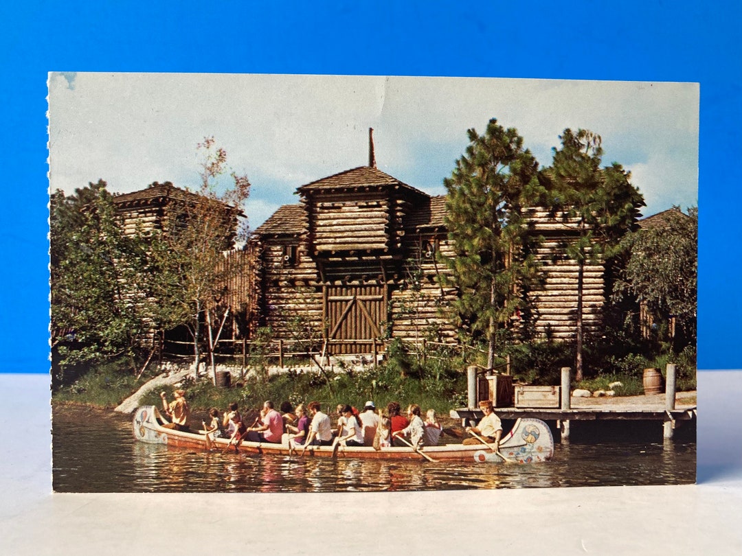 Walt Disney World Frontierland Canoes Postcard - Etsy