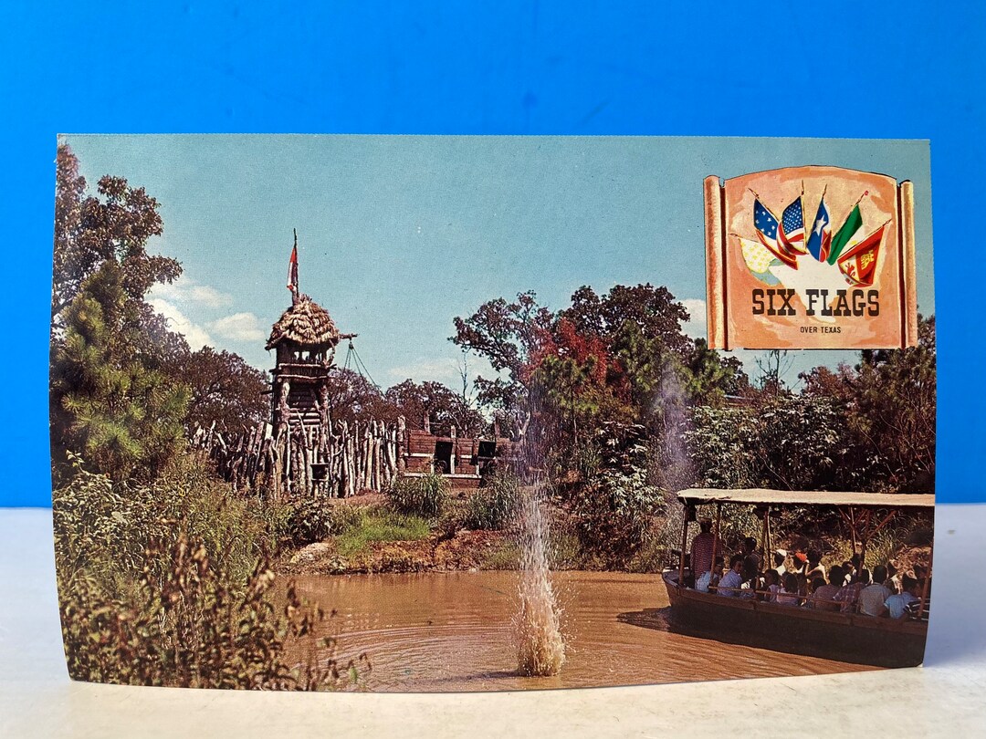 Six Flags Over Texas Postcard Take Cover! - Etsy