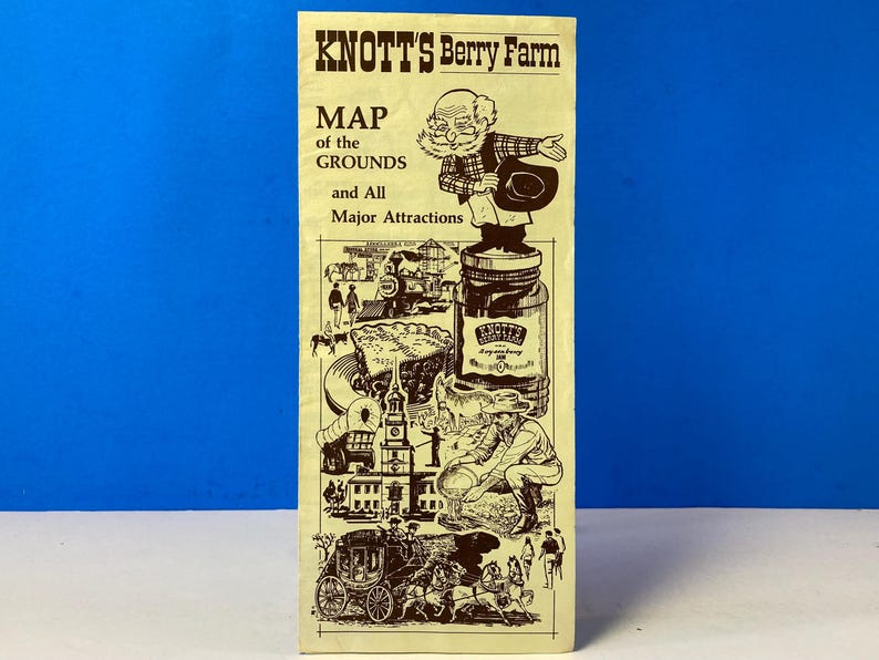 Knott's Berry Farm Map of the Grounds - Etsy