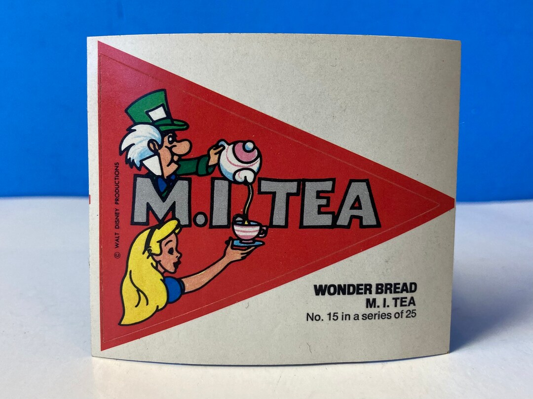 Wonder Bread / Disney Pennant Sticker #15 M.I. Tea - Etsy