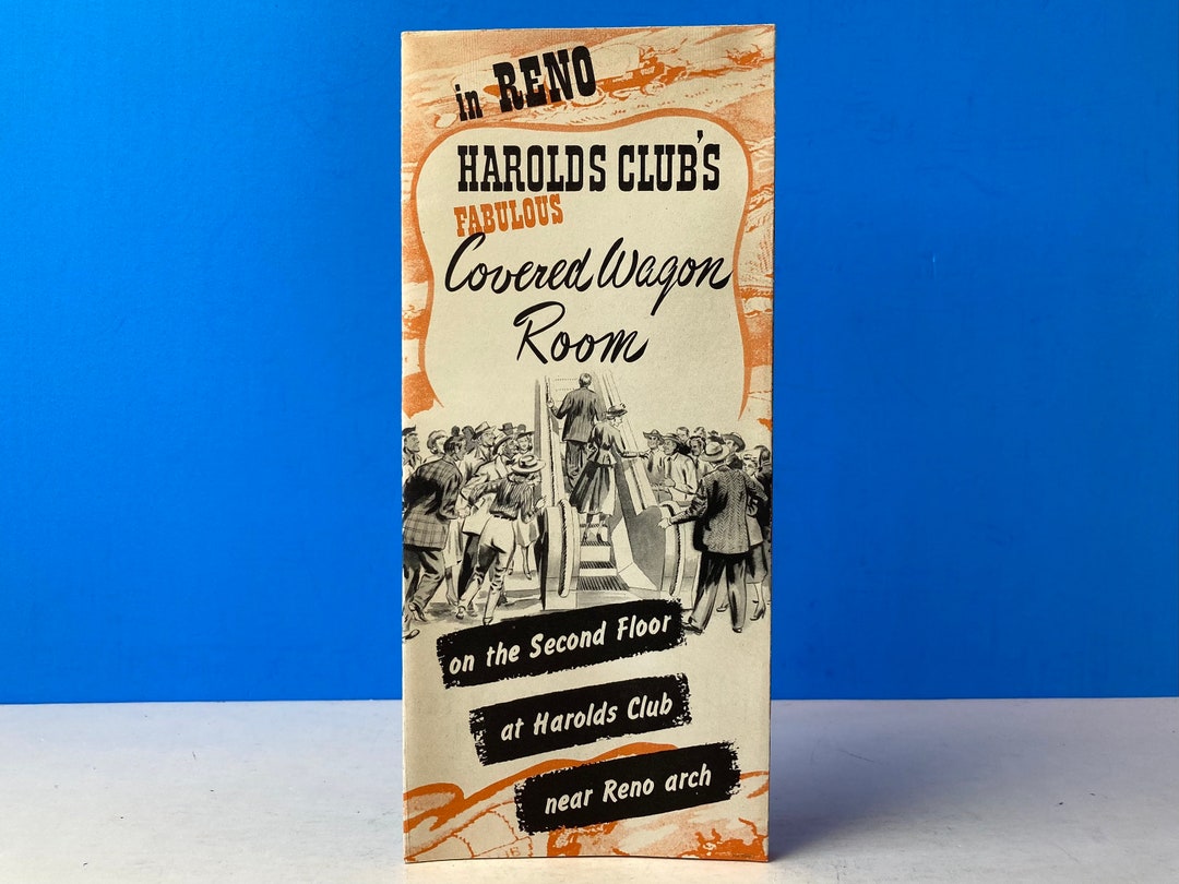Harolds Club Covered Wagon Room Brochure - Etsy
