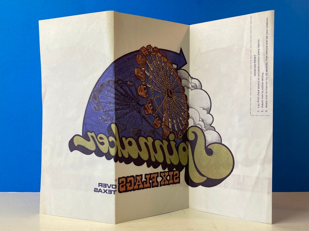 Six Flags Over Texas Spinnaker Iron-on - Etsy