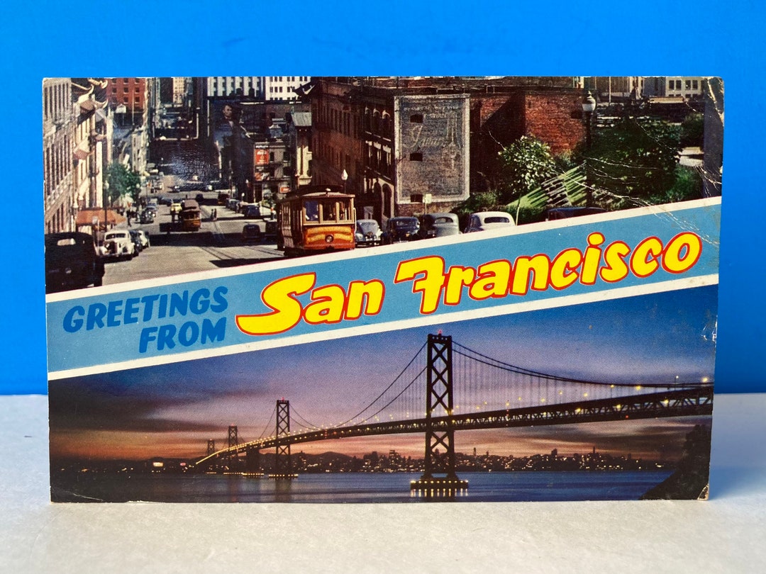 Greetings From San Francisco Postcard - Etsy