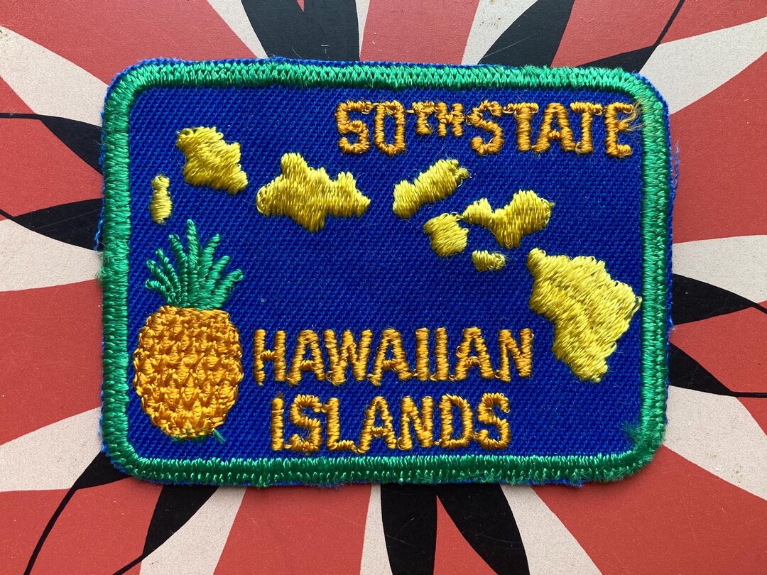 Vintage Hawaiian Islands Patch - Etsy