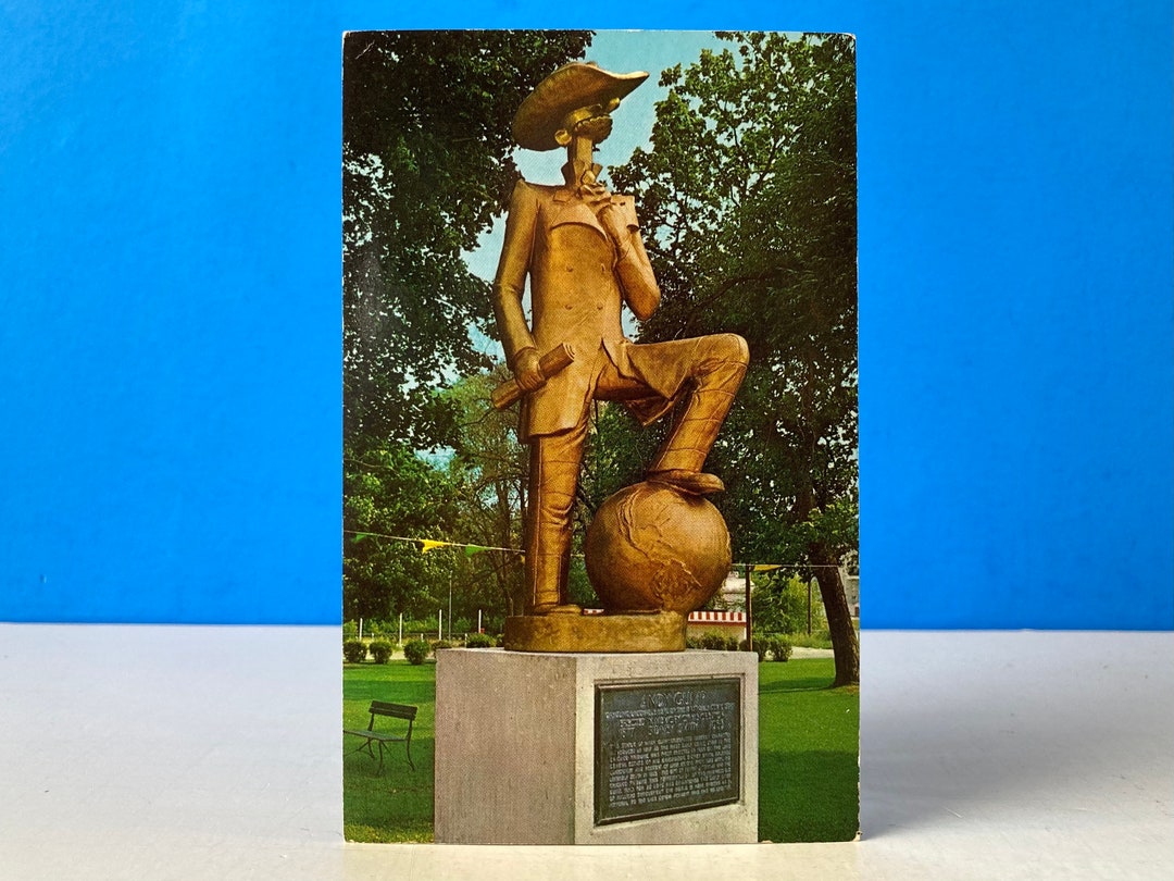 Andy Gump Statue Postcard - Etsy