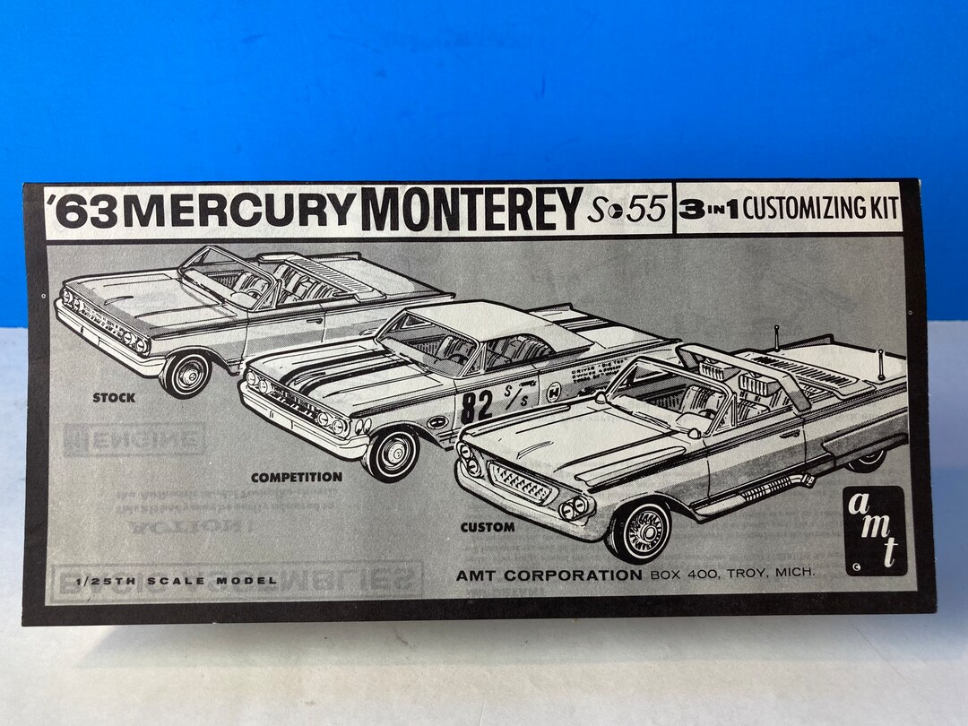 AMT 3 in 1 Model Kit Instructions 1963 Mercury Monterey - Etsy