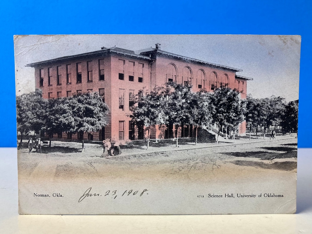 Science Hall University of Oklahoma Postcard 1908 - Etsy