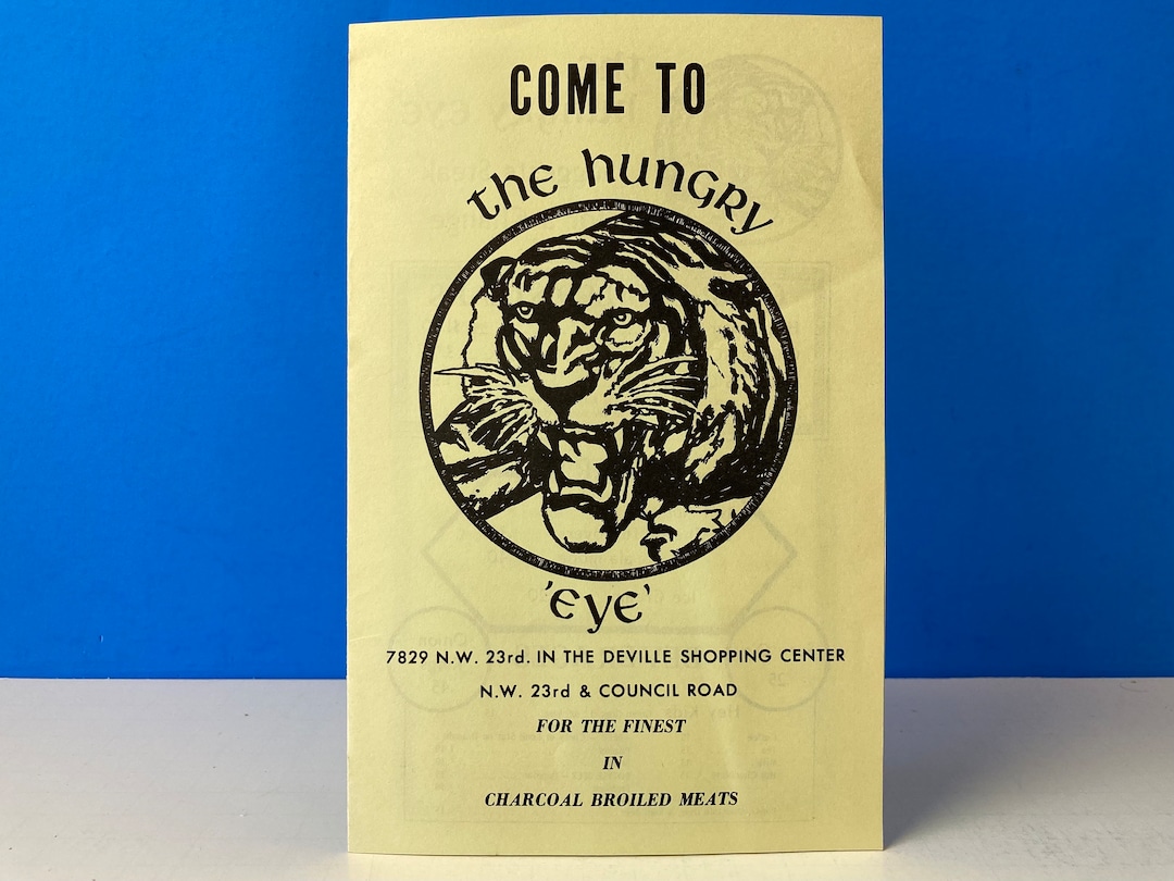 The Hungry Eye Menu OKC - Etsy