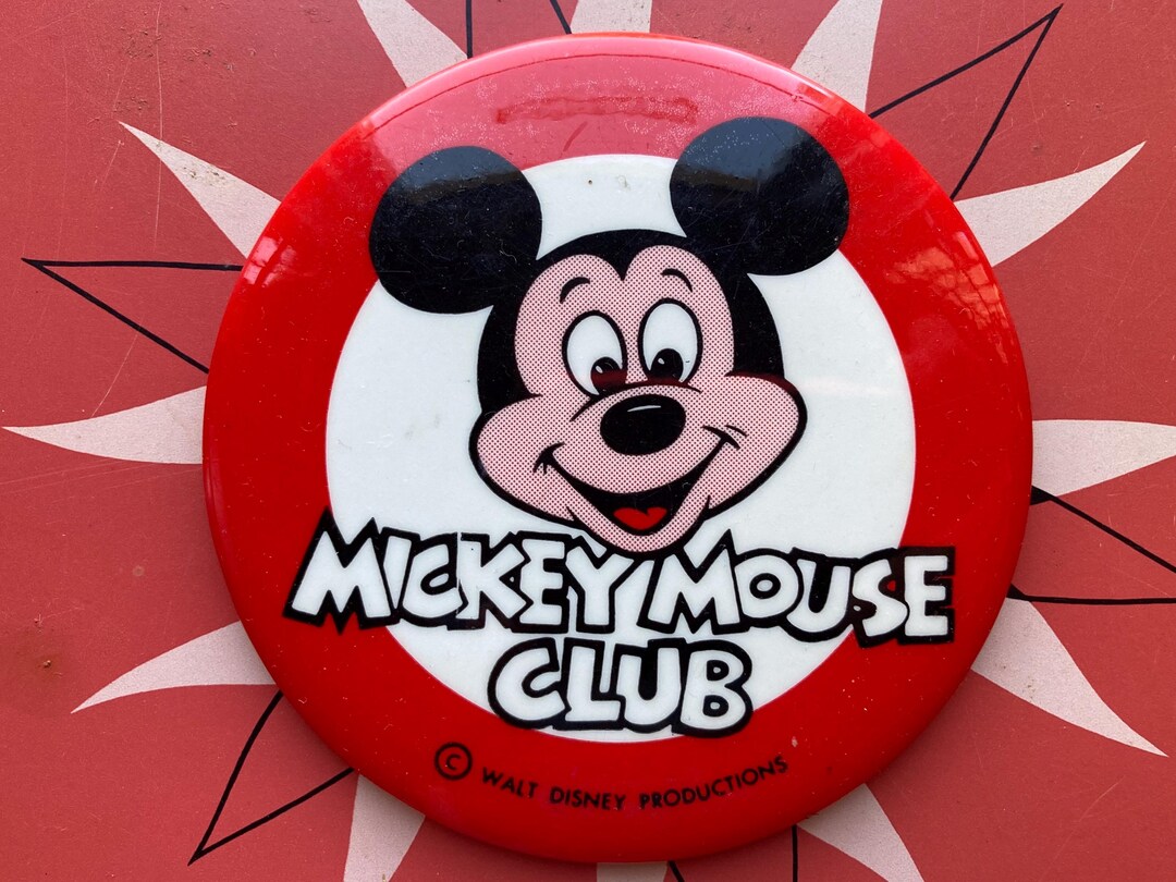 Mickey Mouse Club Pin Button - Etsy