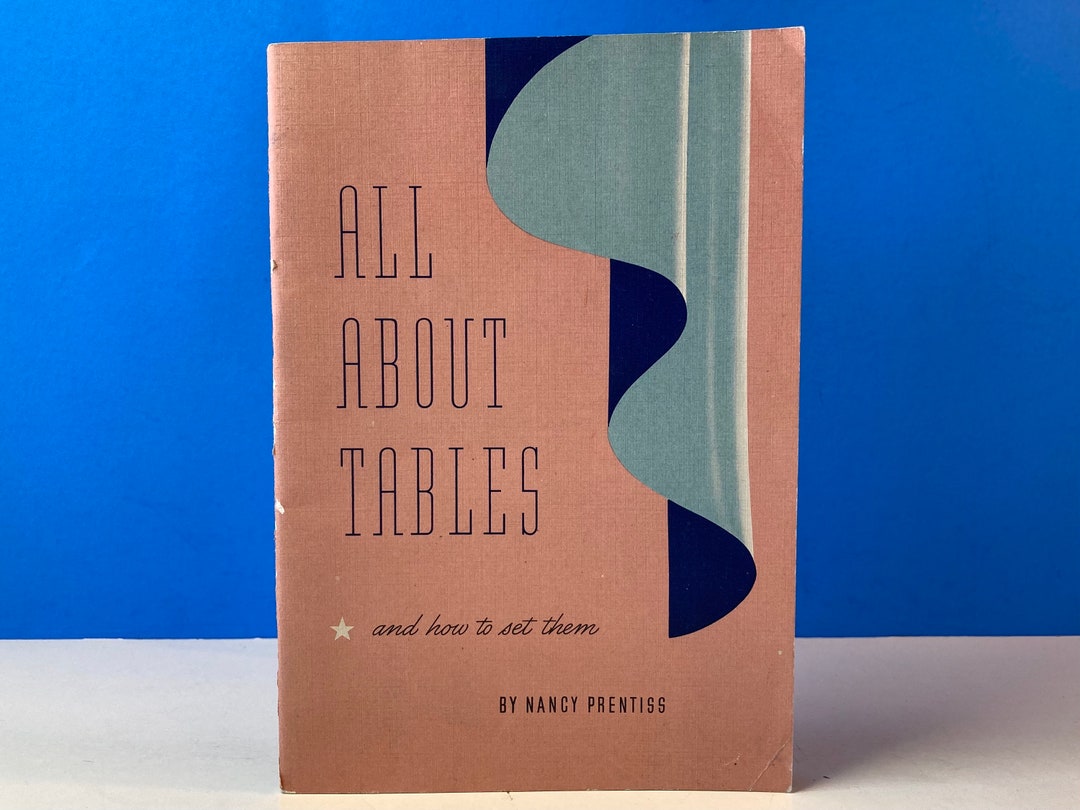 All About Tables Booklet - Etsy
