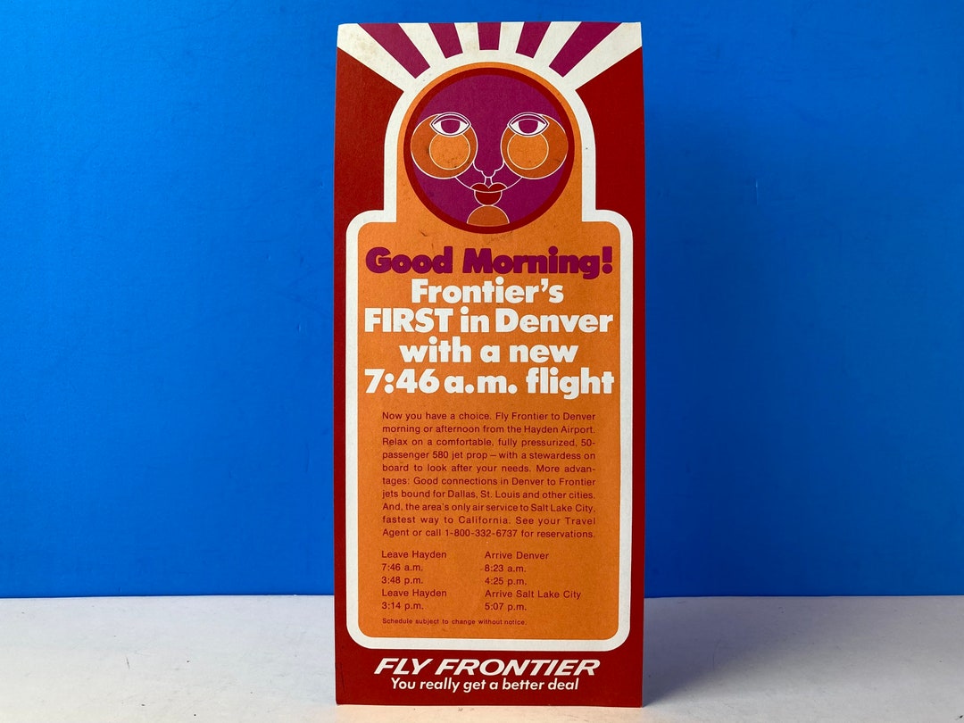 Fly Frontier Brochure - Etsy